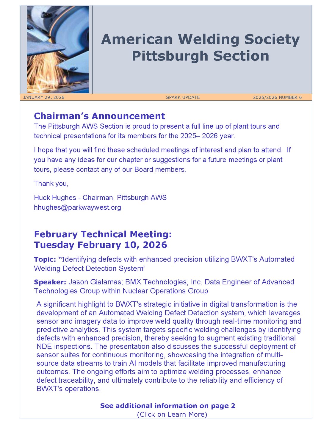 AWS February Technical Meeting on Feb 10! - AWS Pittsburgh Section